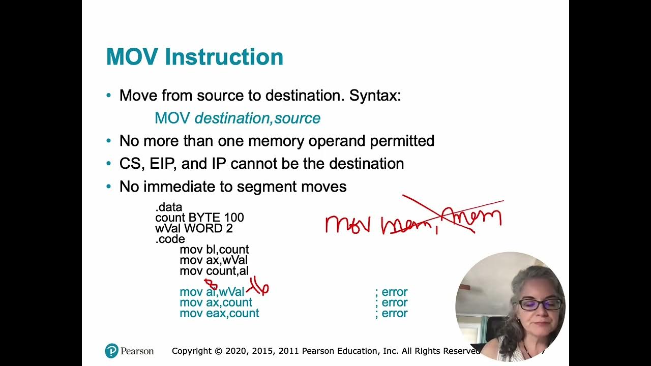 Chapter 4 Part 2 Data Transfer/Adding/Subtracting/Arrays - YouTube