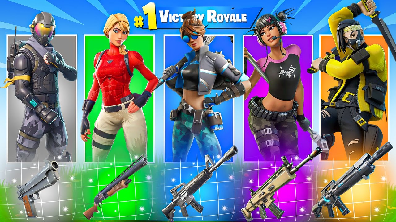 The *RANDOM* SKIN Challenge In Fortnite - YouTube