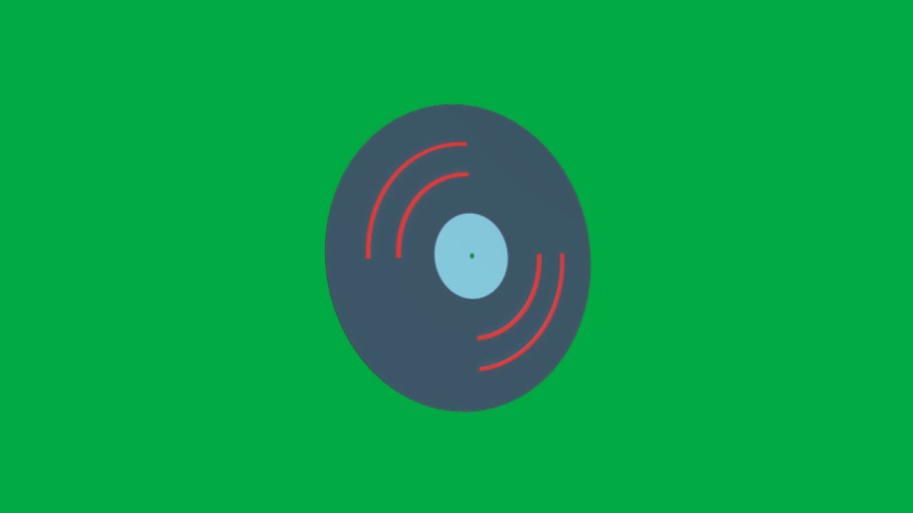 Vinyl Records Green Screen - YouTube
