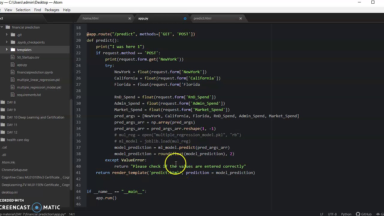 Building Web App using Machine Learning| Part 3| Profit Prediction ...
