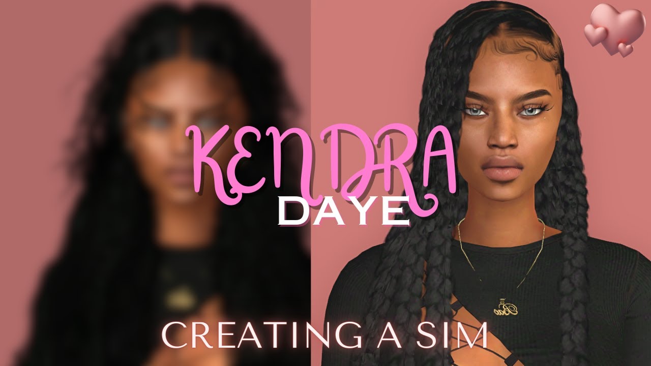 💗 The Sims 4: Kendra Daye | Creating A Sim Speed with CC 🥰 #sims4cc # ...