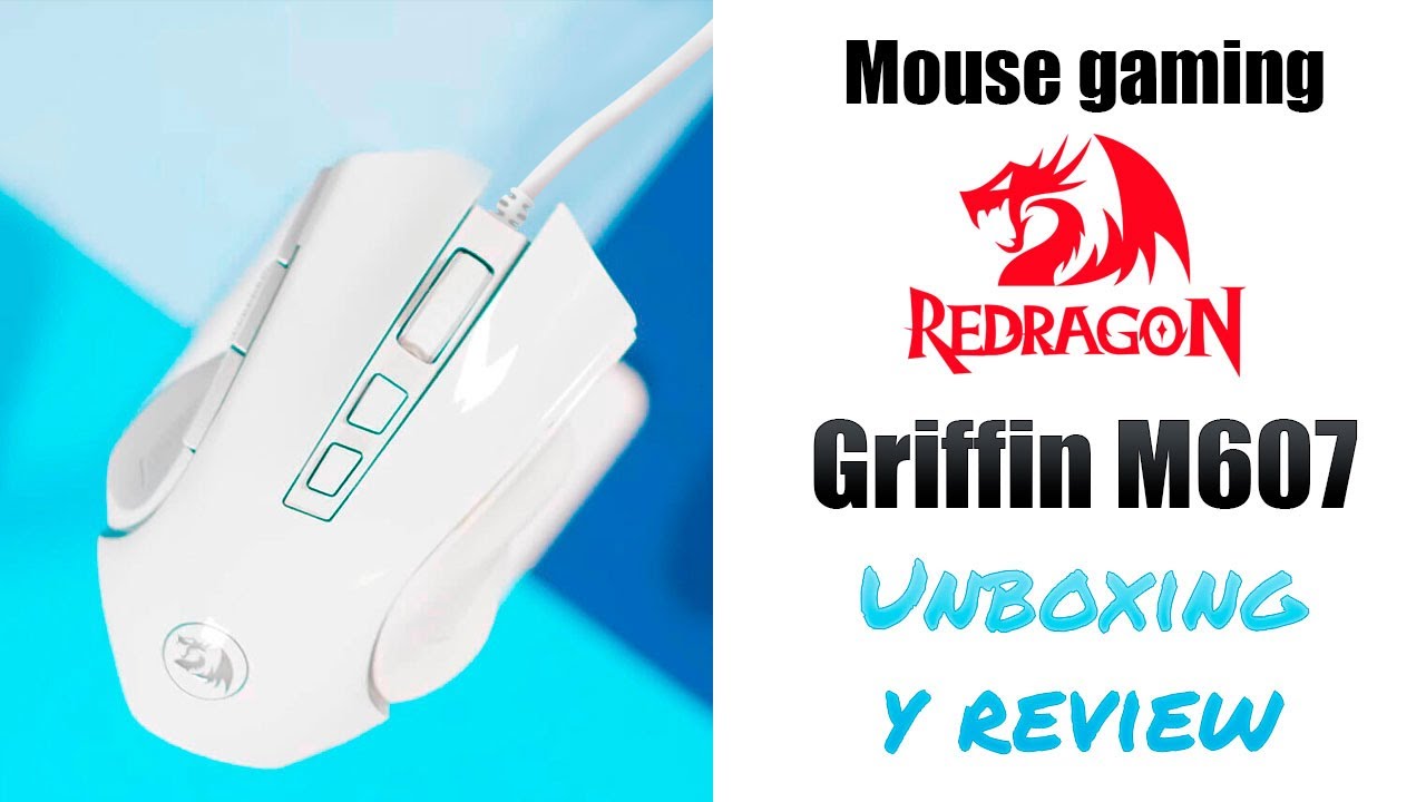 Unboxing y Review del Mouse gaming Redragon Griffin M607W - YouTube