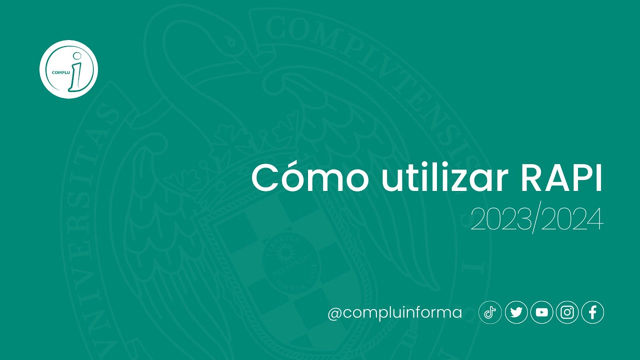 Cómo utilizar RAPI - YouTube