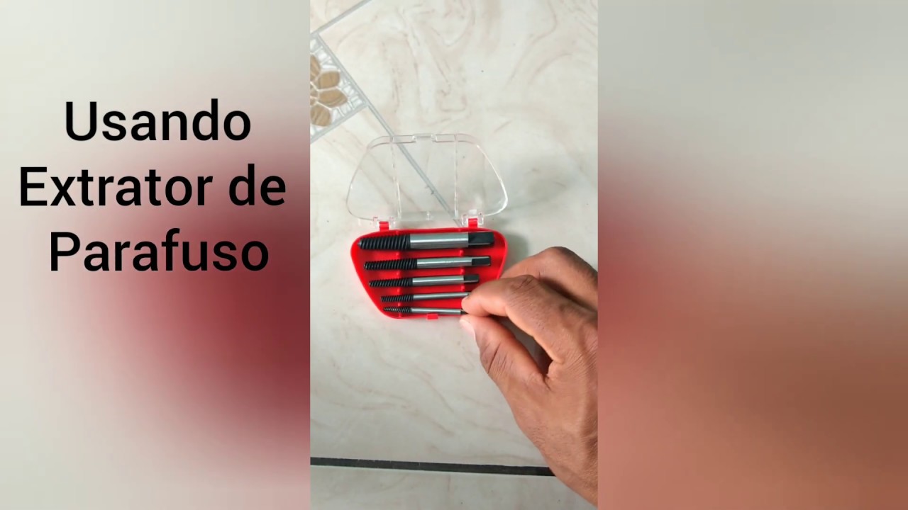 Como retirar parafuso quebrado da parede / passo a passo - YouTube