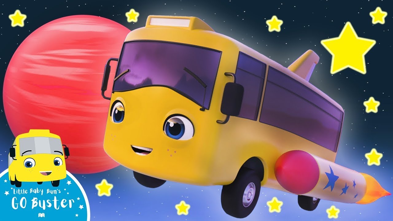 Cute Buster Bus & The Planet Song | Rocket in Space | Best Baby Song ...