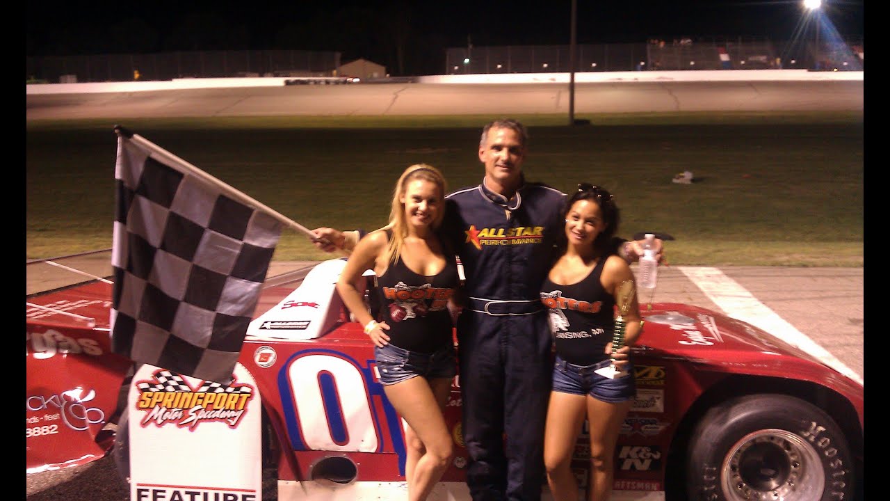 Outlaws Out of Control - 8/25/12 - Springport Motor Speedway - YouTube