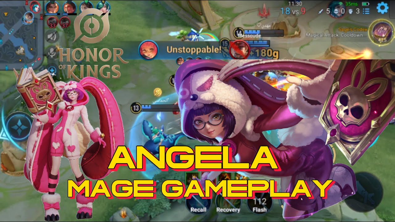 ANGELA MIDLANE MAGE GAMEPLAY HOK | HONOR OF KINGS - YouTube