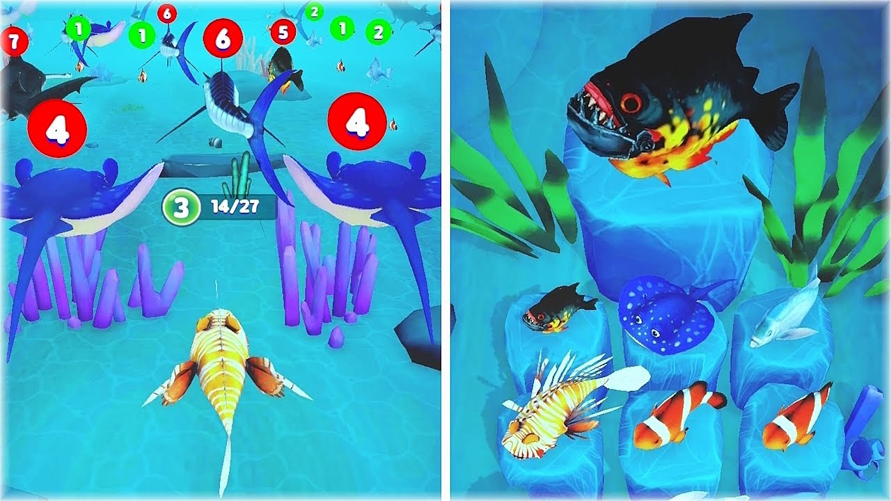 Fish Rush - Swim Eat and Level Up | Gameplay Max Level of Game - YouTube