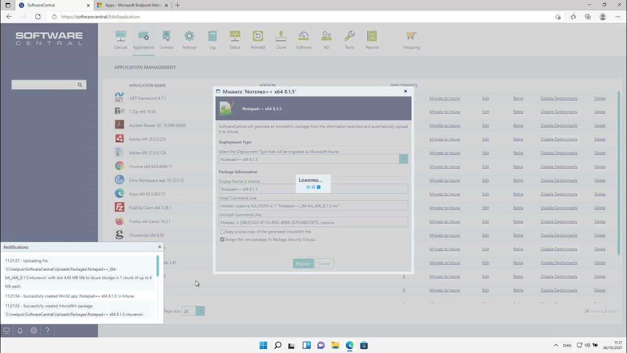 Migrate MECM application to Intune using SoftwareCentral - YouTube