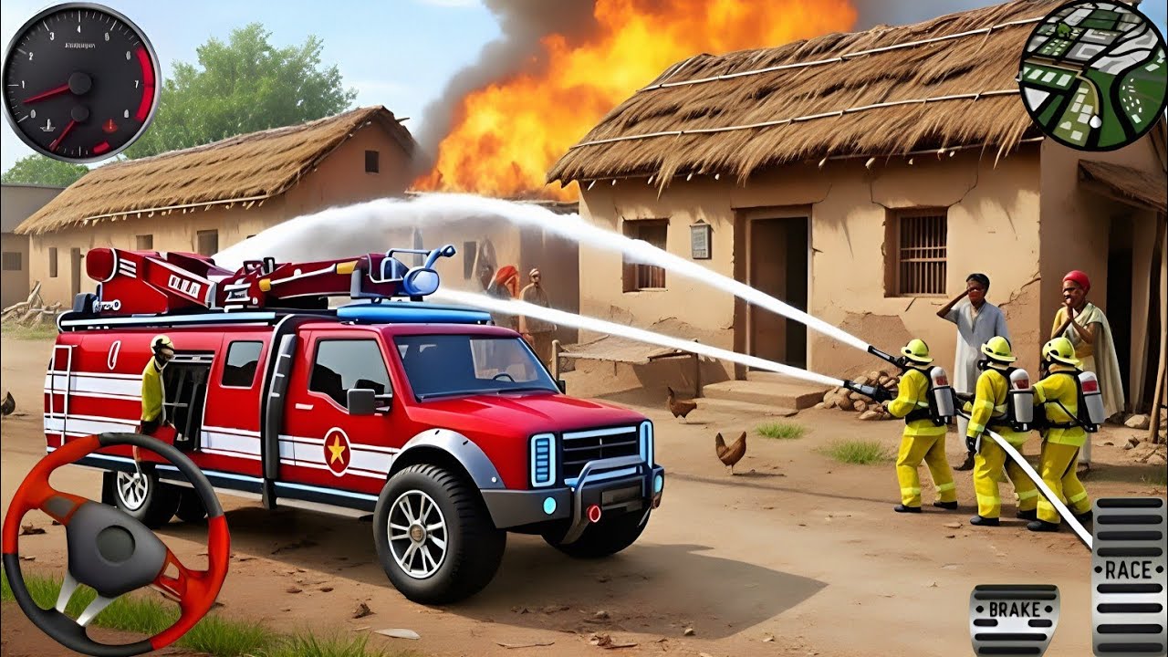 Fire Truck City Rescue Simulator - 911 US Emergency Fire Truck Driving ...
