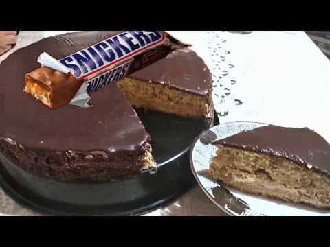 SNİKER TORTUNUN HAZIRLANMASI  * ТОРТ СНИКЕРС * SNİKERS PASTASI TARİFİ * ÖZƏL