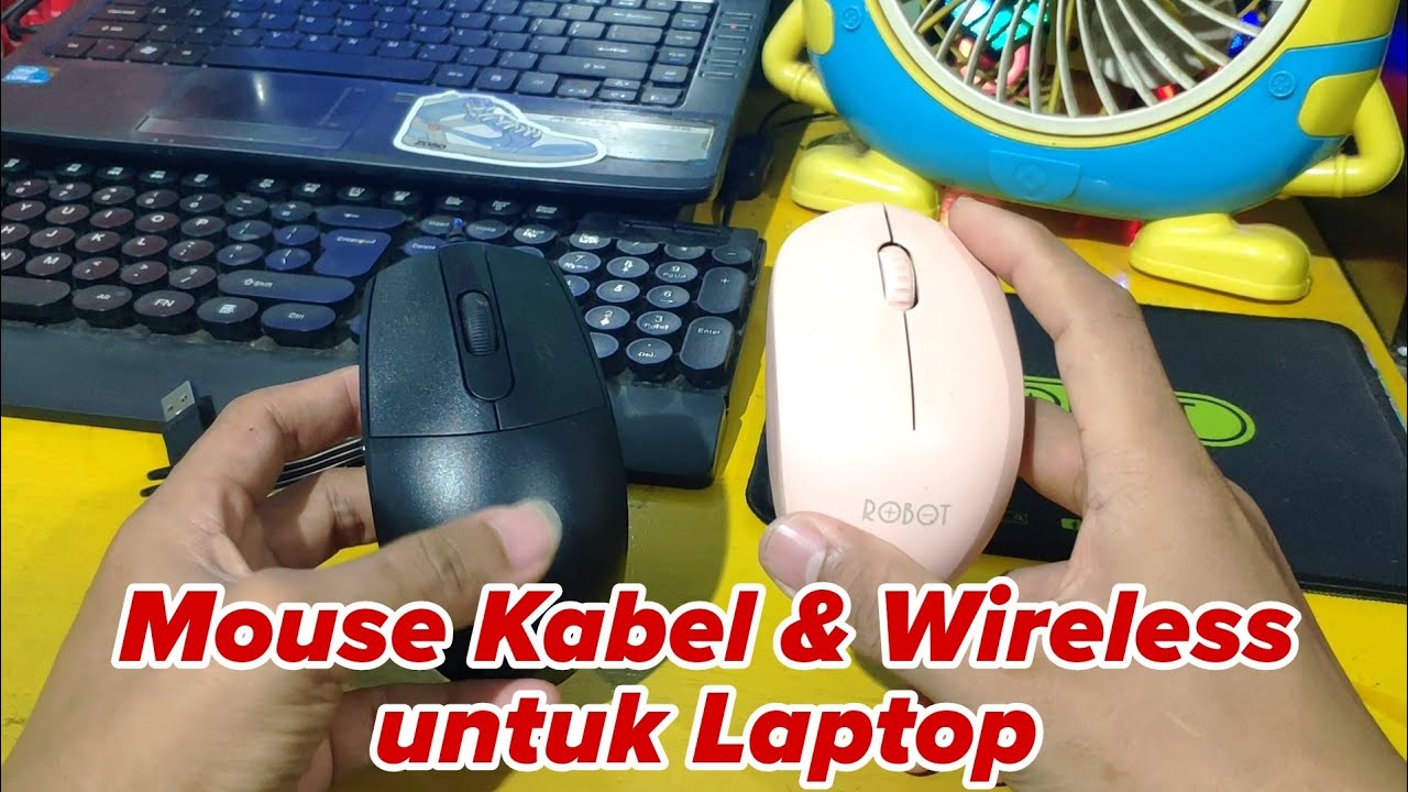 Perbedaan Mouse Kabel & Mouse wireless untuk Laptop - YouTube