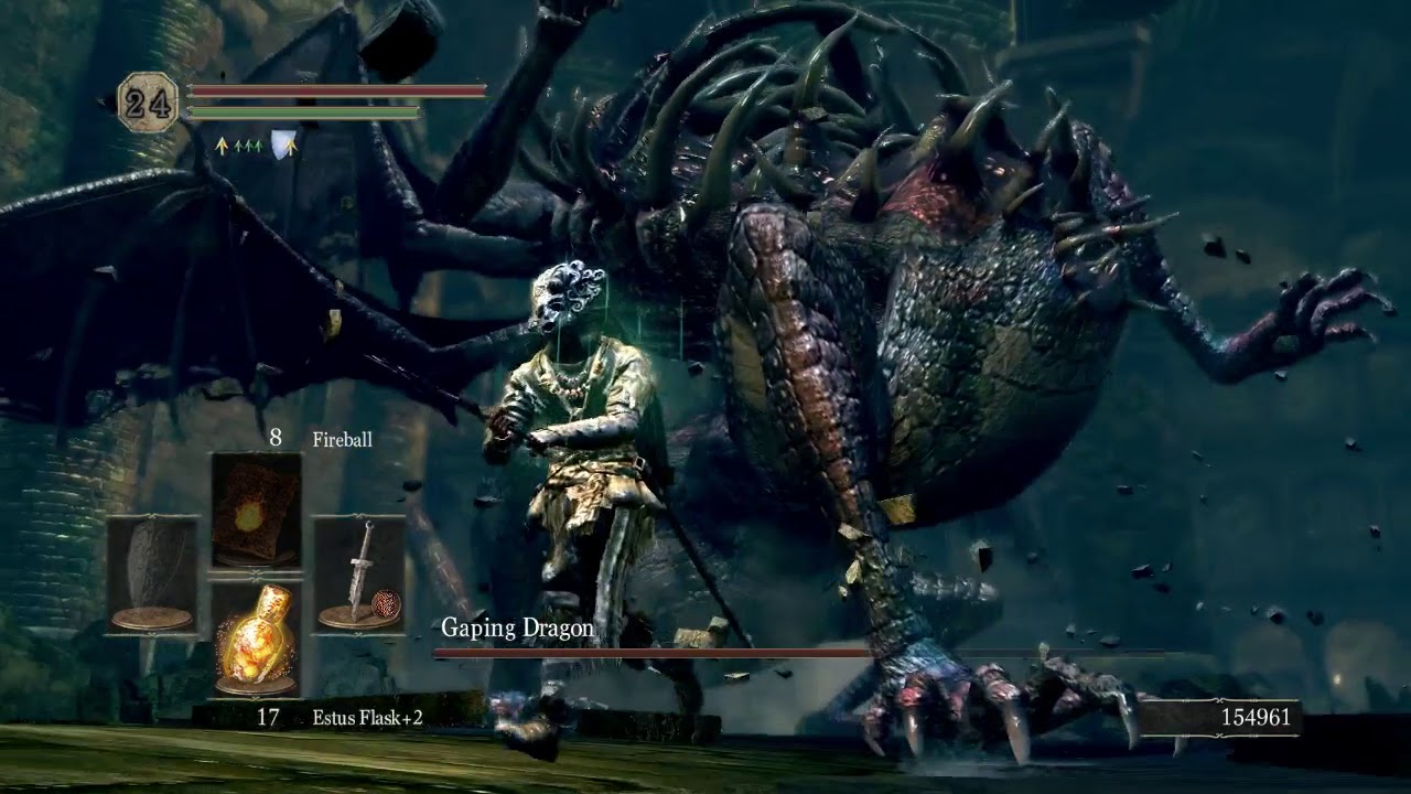 DS1 SL1 Broken Straightsword - 20 Gaping Dragon - YouTube