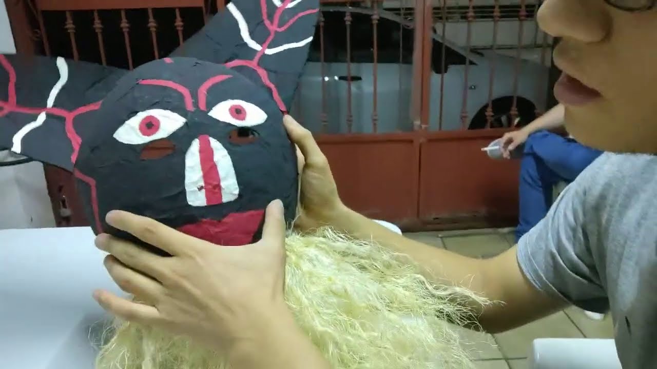 Tutorial Parte 2 Mascara De Danza De Diablos Youtube