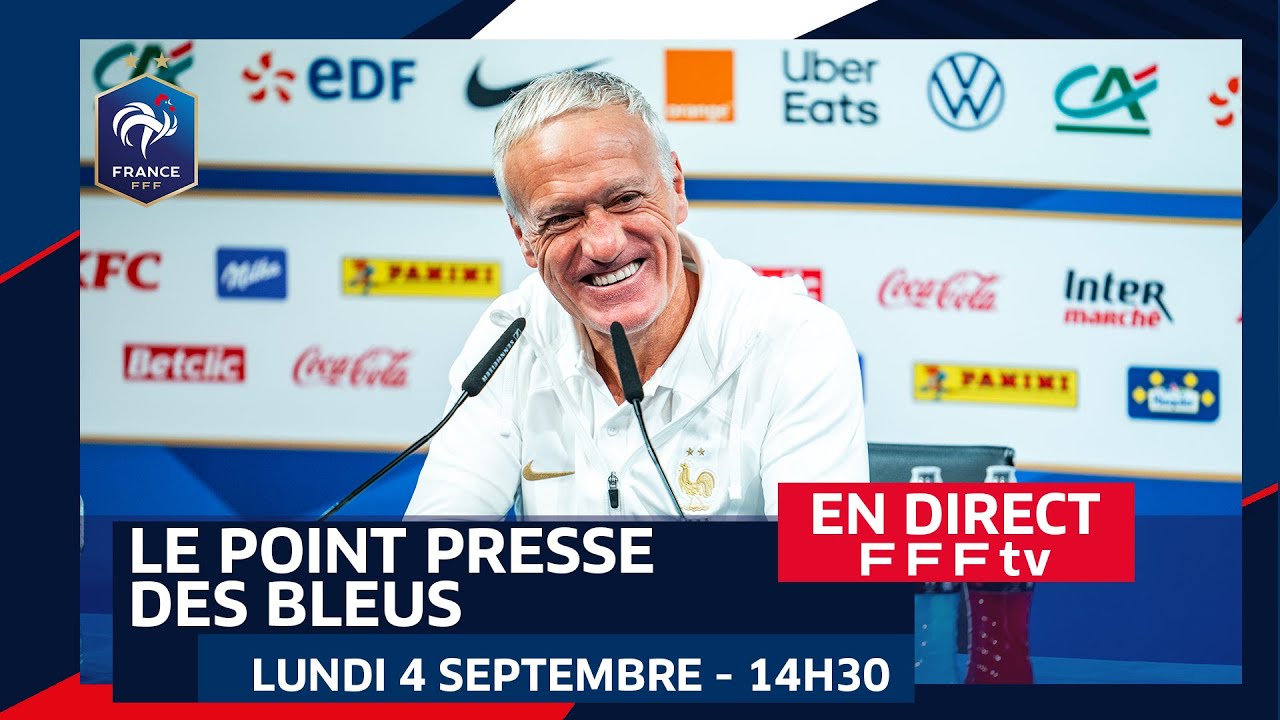 Le replay de la conférence de presse des Bleus lundi 4 septembre 2023 ...