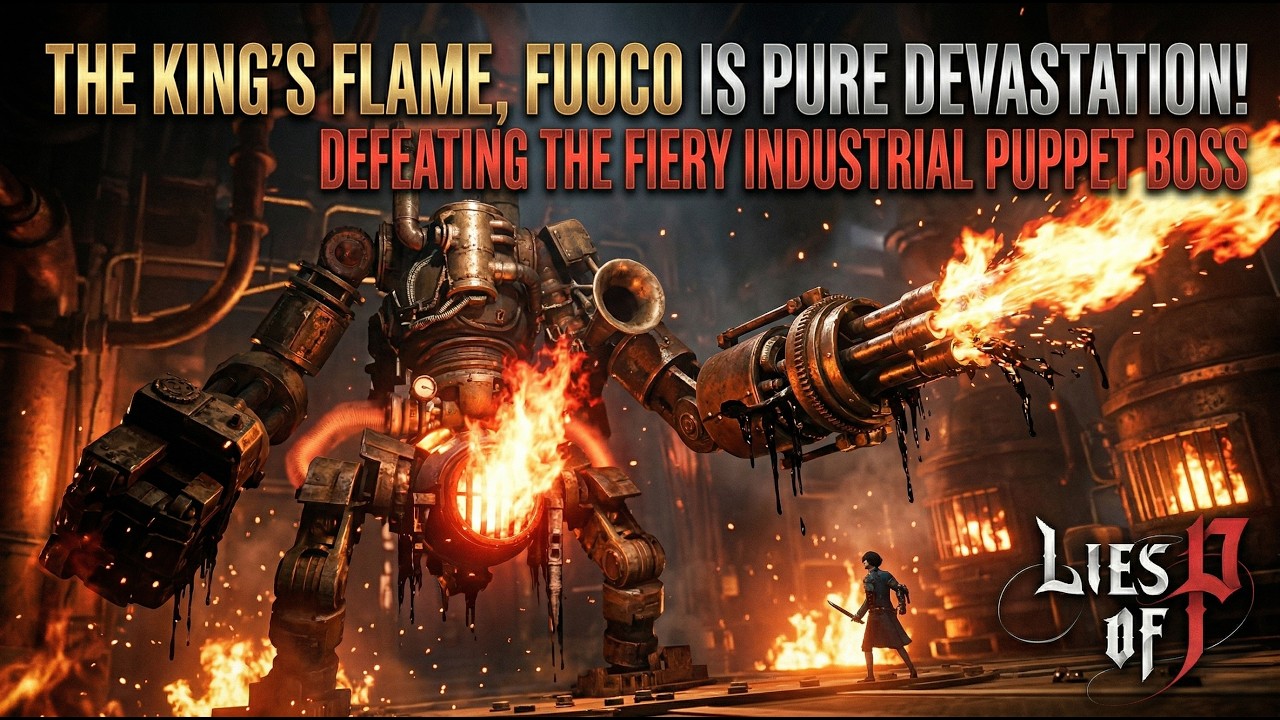King's Flame Fuoco Boss Fight - Lies of P Gameplay Walkthrough - YouTube