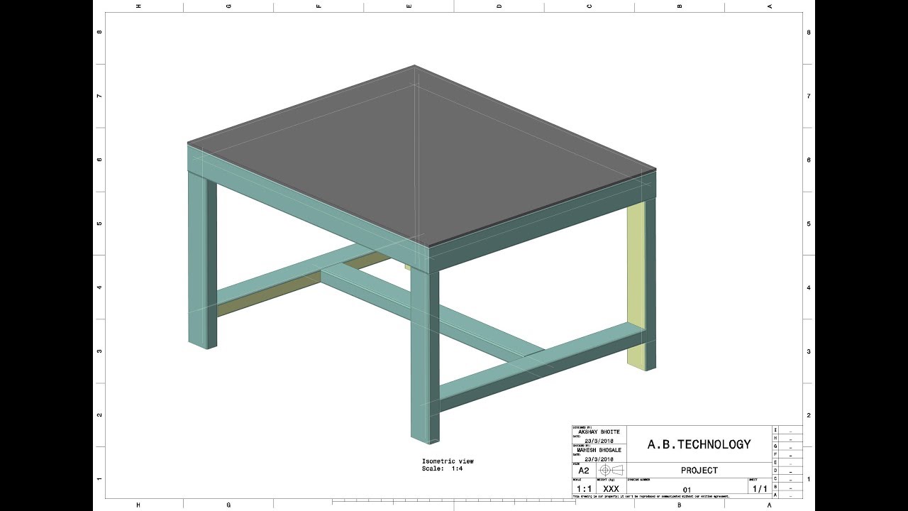 making table frame using structer design in catia v5 - YouTube