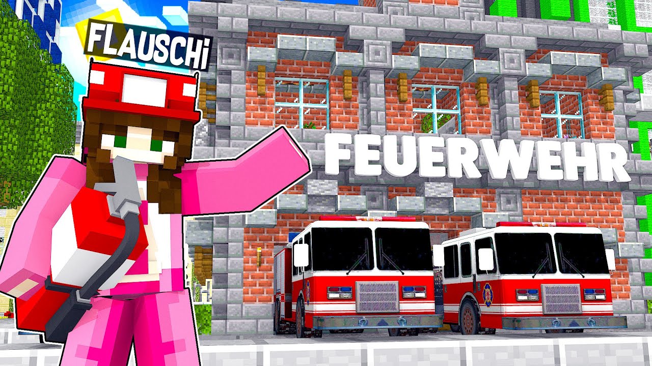 Youtuber-Insel #028 - DIE NEUE FEUERWEHR | Minecraft - YouTube