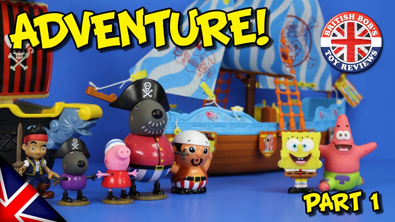 Spongebob Squarepants Toy Adventure - Pirate Ship Episode - Pirate Bay ...