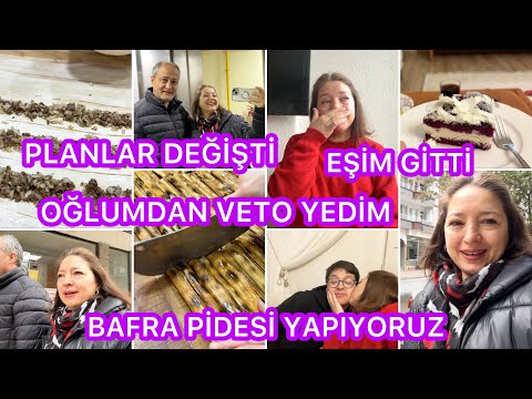 EŞİM GİTTİ‼️ANNEMİ ÜZDÜM‼️YAPAMAZDIM‼️BAFRA PİDESİ YAPIYORUZ‼️PLANLAR DEĞİŞTİ❓OĞLUM İZİN VERMEDİ‼️🥺