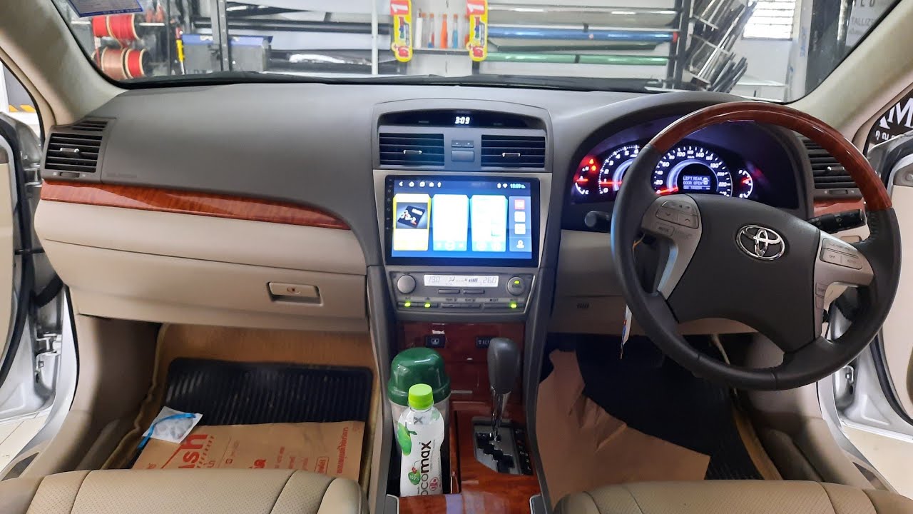 จอ Android 10 นิ้ว Toyota Camry acv40 ตรงรุ่น - YouTube