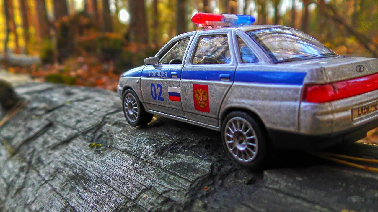 Police Cars Sliding Down from the Wood then Transported - YouTube