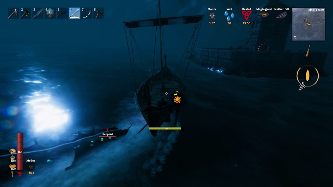 Valheim - How to Hunt Serpent - From Serpent Trap to Serpent Stew - YouTube