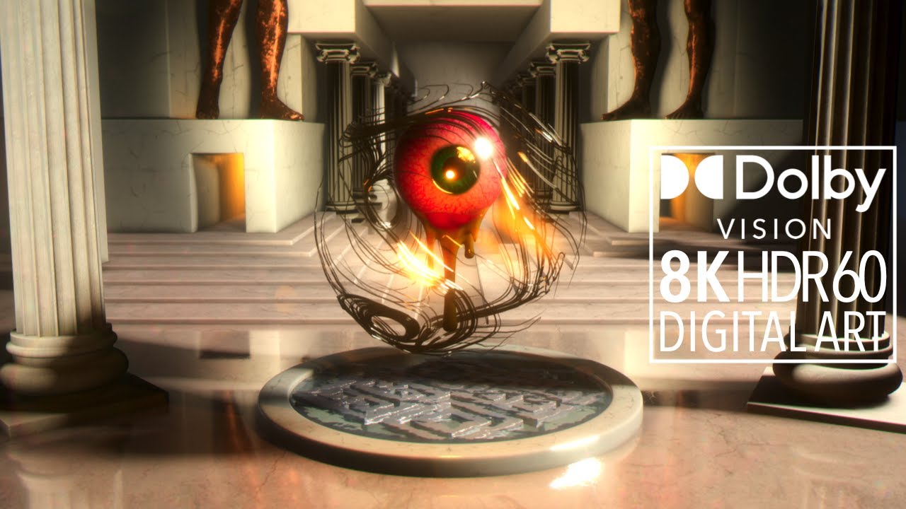 8K HDR Digital Art｜Swivel Eyeball 1｜4K Dolby Vision - YouTube