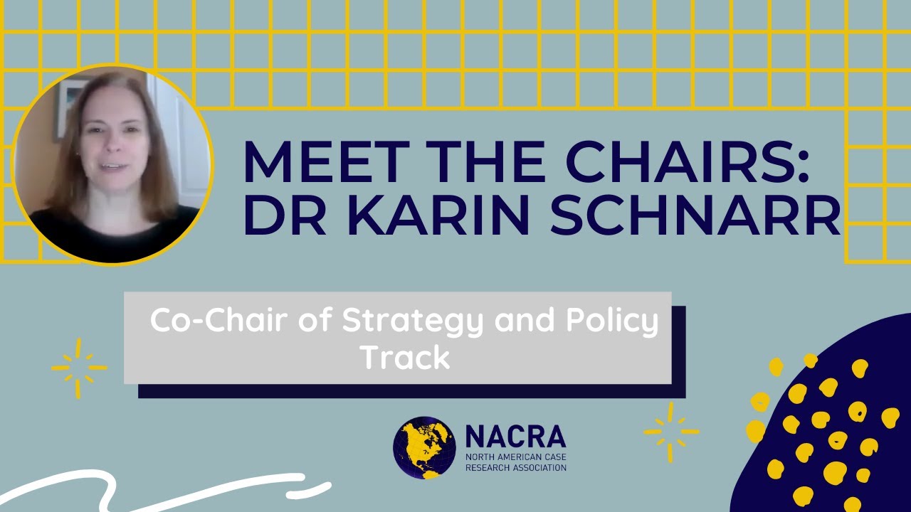 Meet the Chairs: Dr Karin Schnarr - Co-Chair of Strategy and Policy ...