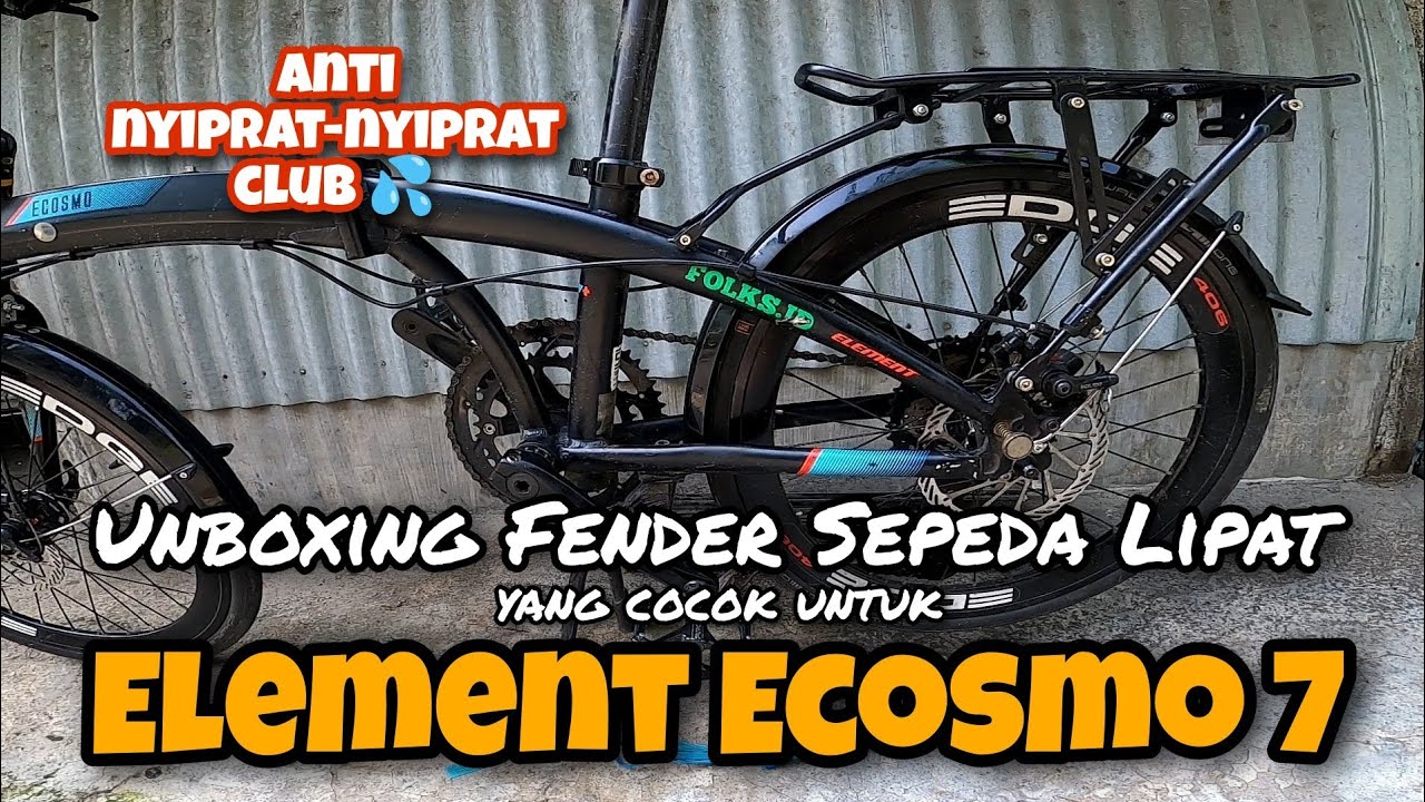 Keren!! Buat Seli Kamu Makin Cakep.. unboxing fender sepeda lipat ...
