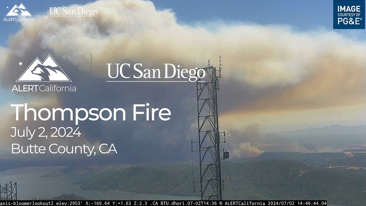 Thompson Fire Compilation 7/2/24 Butte County - YouTube