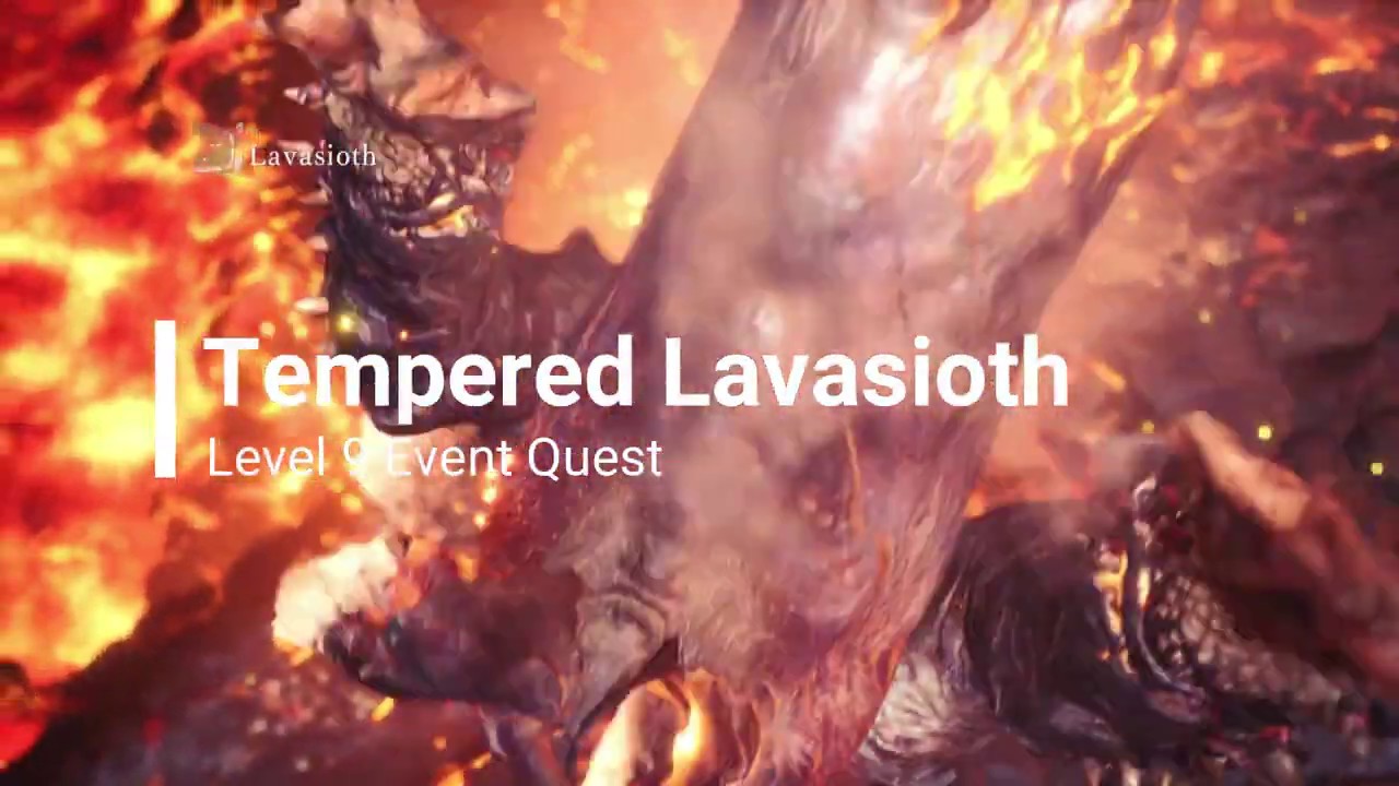 Tempered Lavasioth Decoration Farming | Monster Hunter World - YouTube