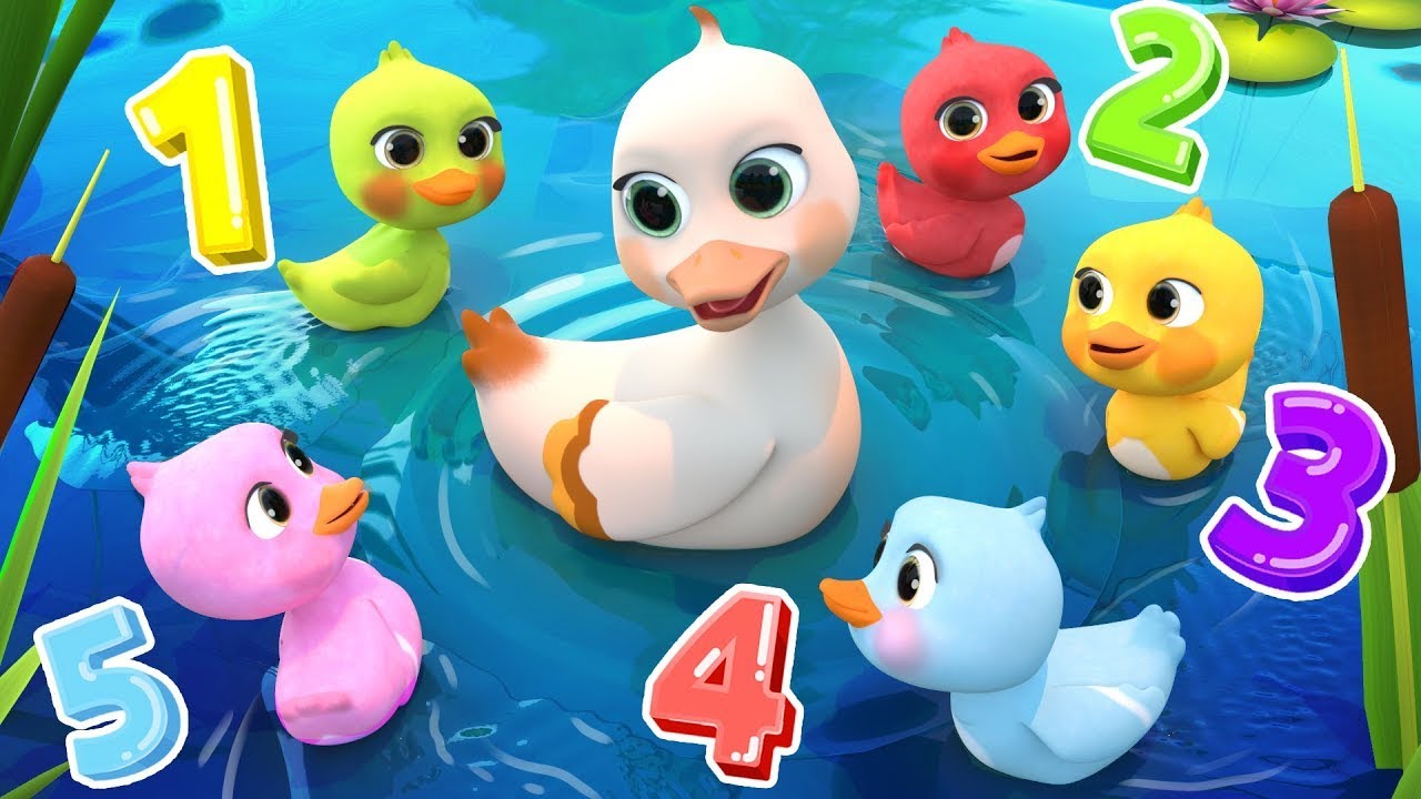 5 Little Ducks(Learn Colors Song) |cocomelon Nursery Rhymes & Kids ...