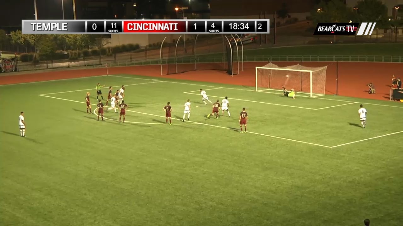 Men's Soccer Recap: Cincinnati 4, Temple 0 - YouTube