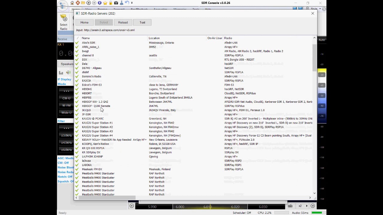 SDR Console server (accessing remote radios) - YouTube