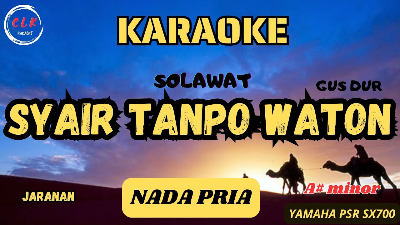 SYAIR TANPO WATON_SOLAWAT GUSDUR (Nada Pria) - YouTube
