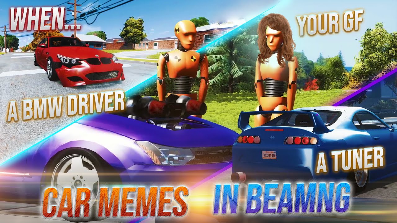 Car Memes Portrayed By BeamNG Drive - YouTube