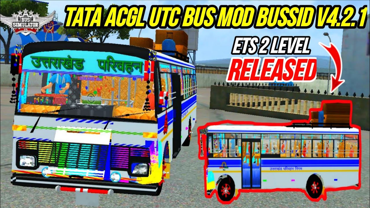 download TATA ACGL UTC BUS MOD FOR bus Simulator Indonesia |BUSSID V4.1 ...