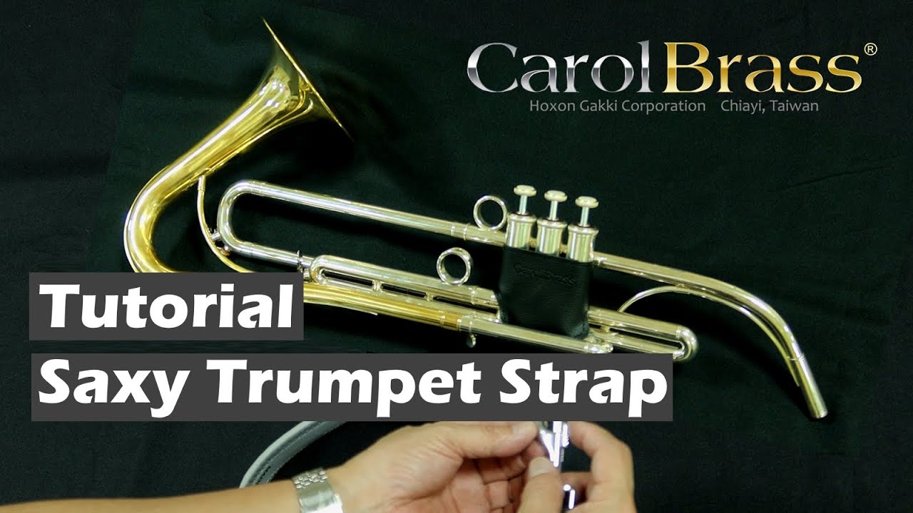 Tutorial: CarolBrass Saxy Trumpet, installing the "Strap" #carolbrass # ...