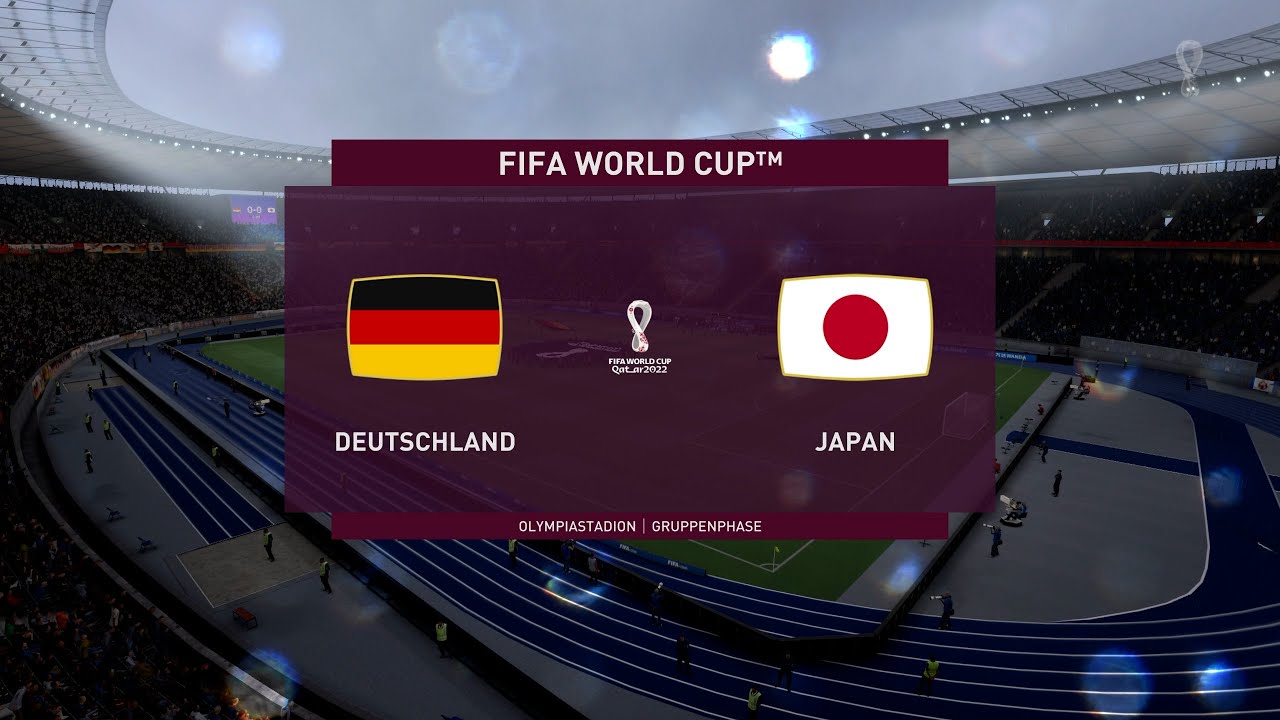 FIFA 22 WM Simulation 1.Spieltag Gruppe E: Deutschland-Japan - YouTube