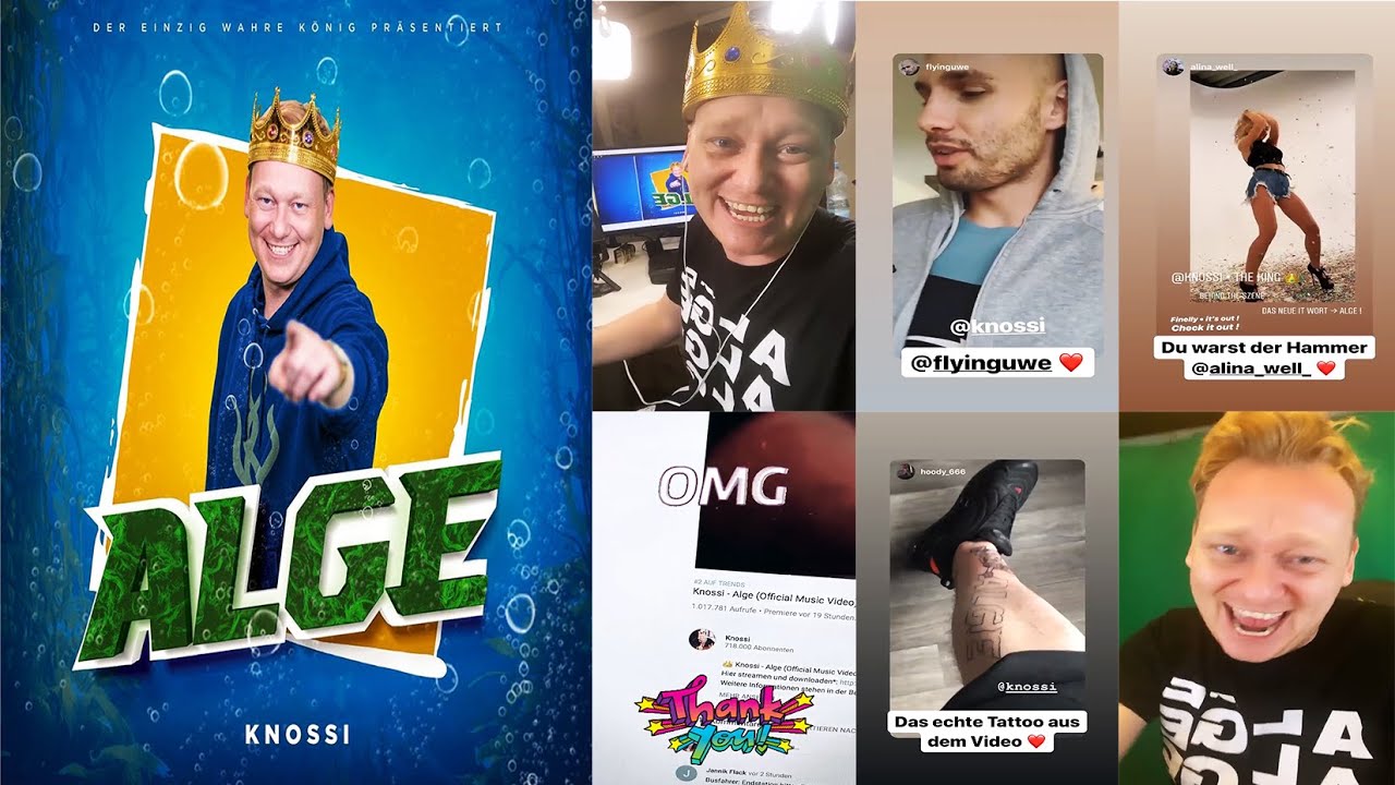 KNOSSI - ALGE eure REAKTIONEN! | Knossi - Stories | - YouTube
