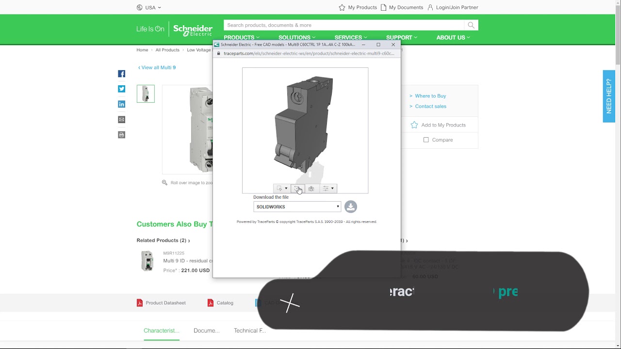 Integration of CAD content on Schneider Electric's website - YouTube