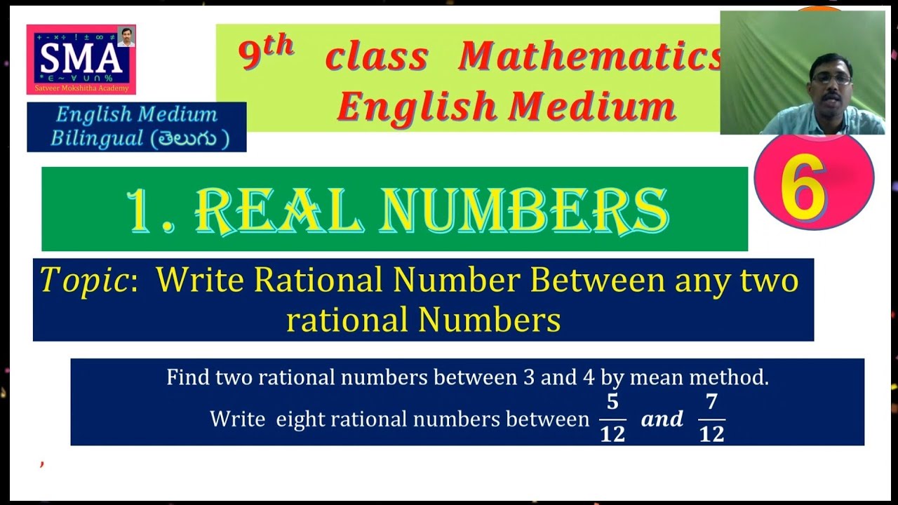 Write Rational Numbers between two Rational Numbers | Class 9 Real ...