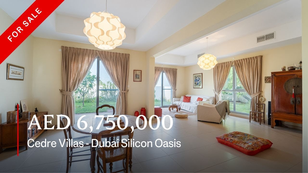 Exclusive 5-Bedroom Villa With Landscaped Garden in Cedre Villas, Dubai Silicon Oasis - YouTube