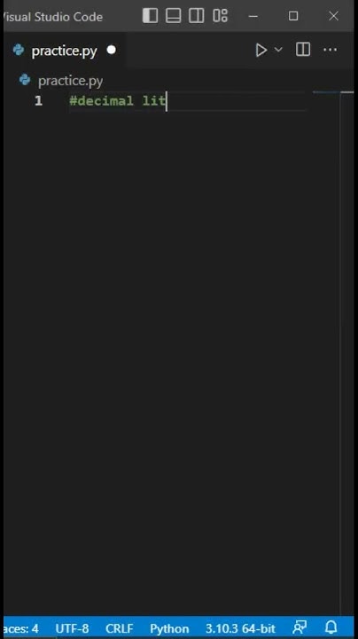 Decimal Literals Python Pythonprogramming Coding Programming