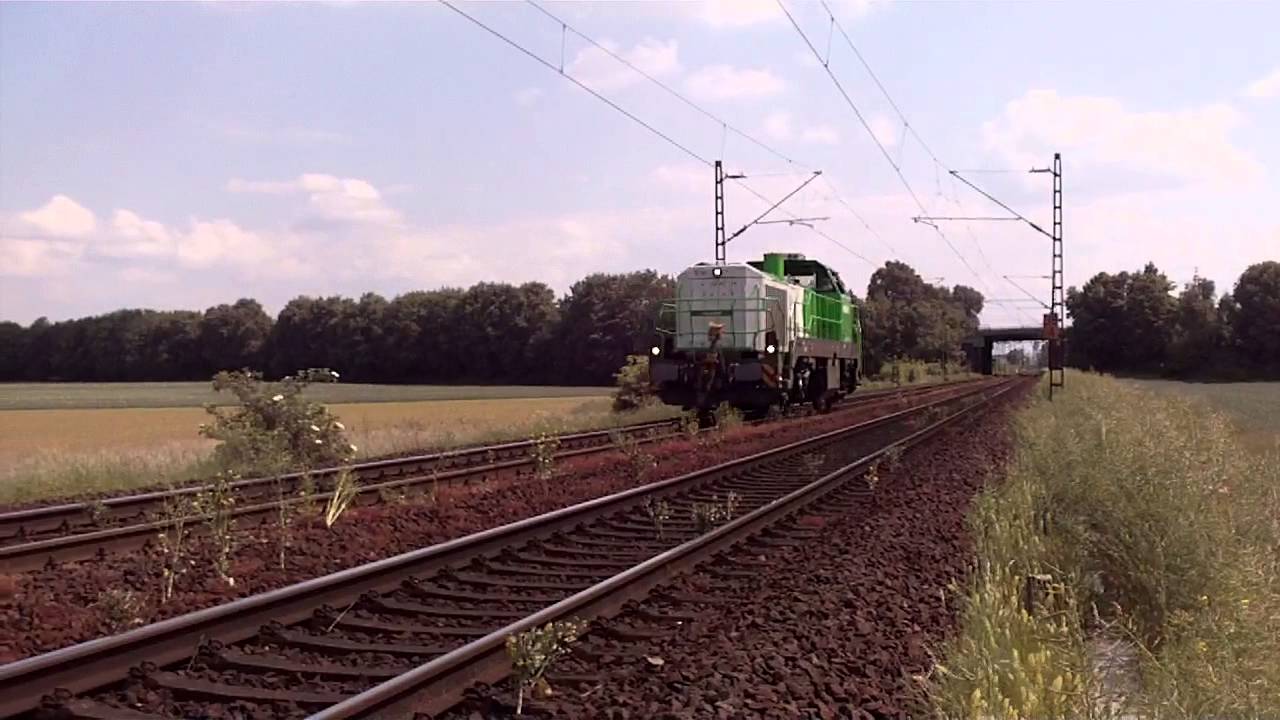 Test Run Brandnew Vossloh DE18 Diesel Locomotive at Meerbusch Germany ...