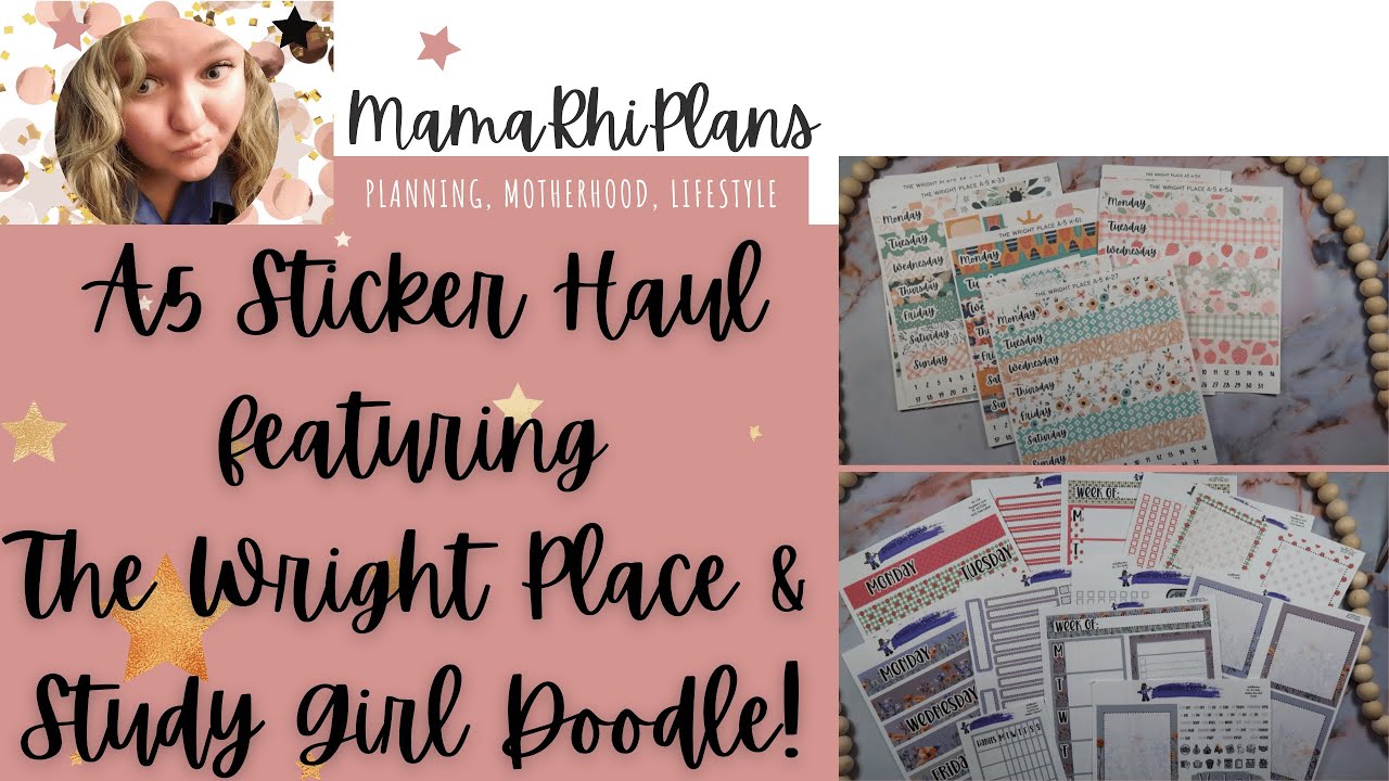 AUGUST STICKER HAUL | A5 DAILY DUO STICKER HAUL | Feat. @thewrightplace ...