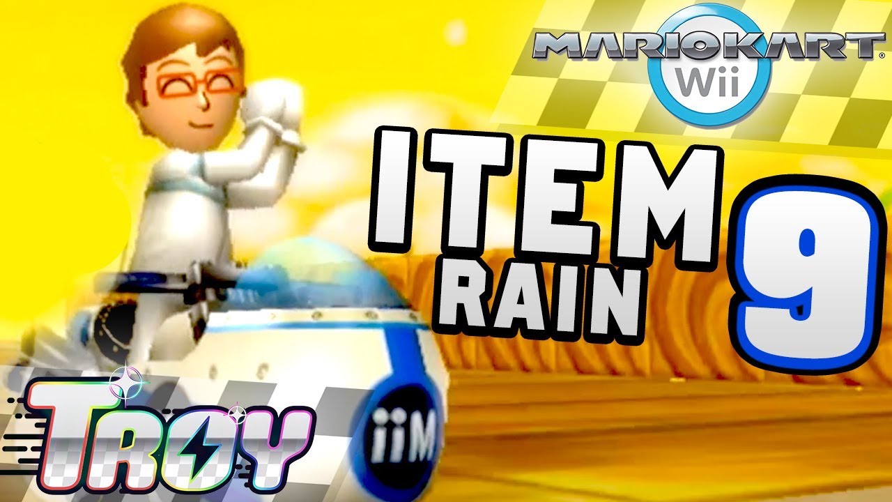 Mario Kart Wii Item Rain 9 - YouTube