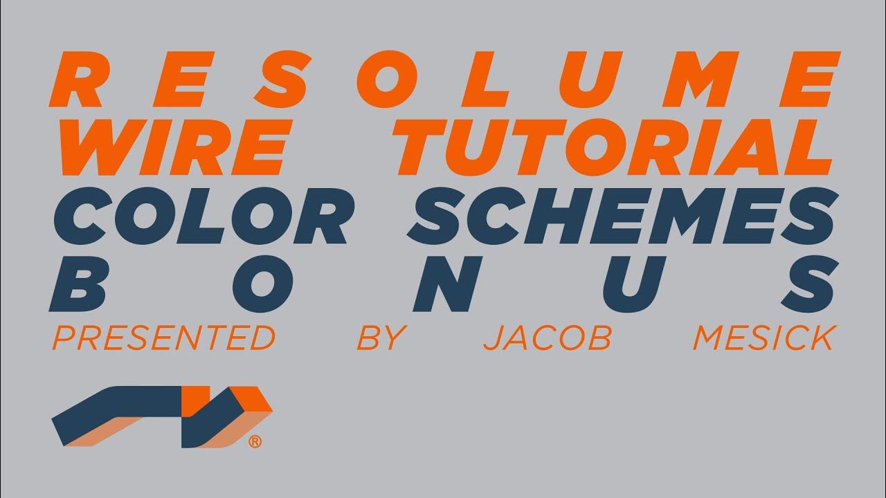 Resolume Wire Tutorial - Color Schemes (BONUS) - YouTube