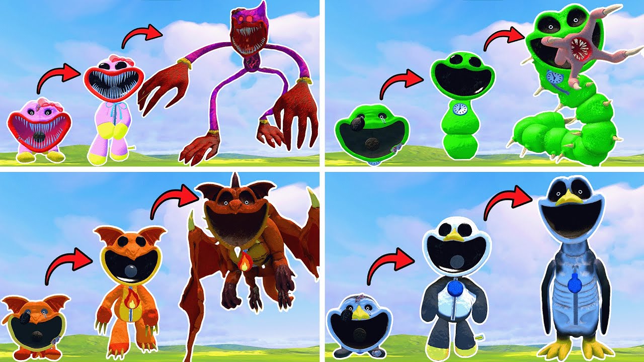 ALL NEW FORGOTTEN SMILLING CRITTERS EVOLUTION in GMOD - YouTube